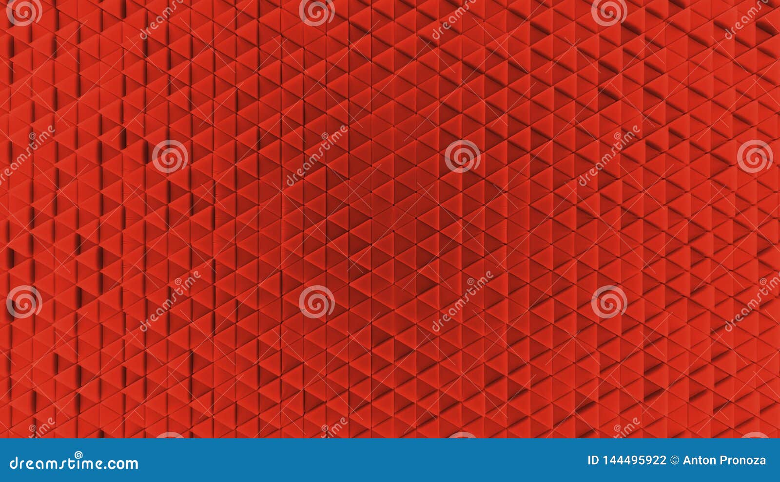 Abstract Geometric Plastic Background from Small Triangles Red Stock ...