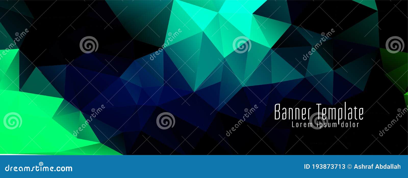Abstract Geometric Polygon Colorful Design Banner Stock Vector ...