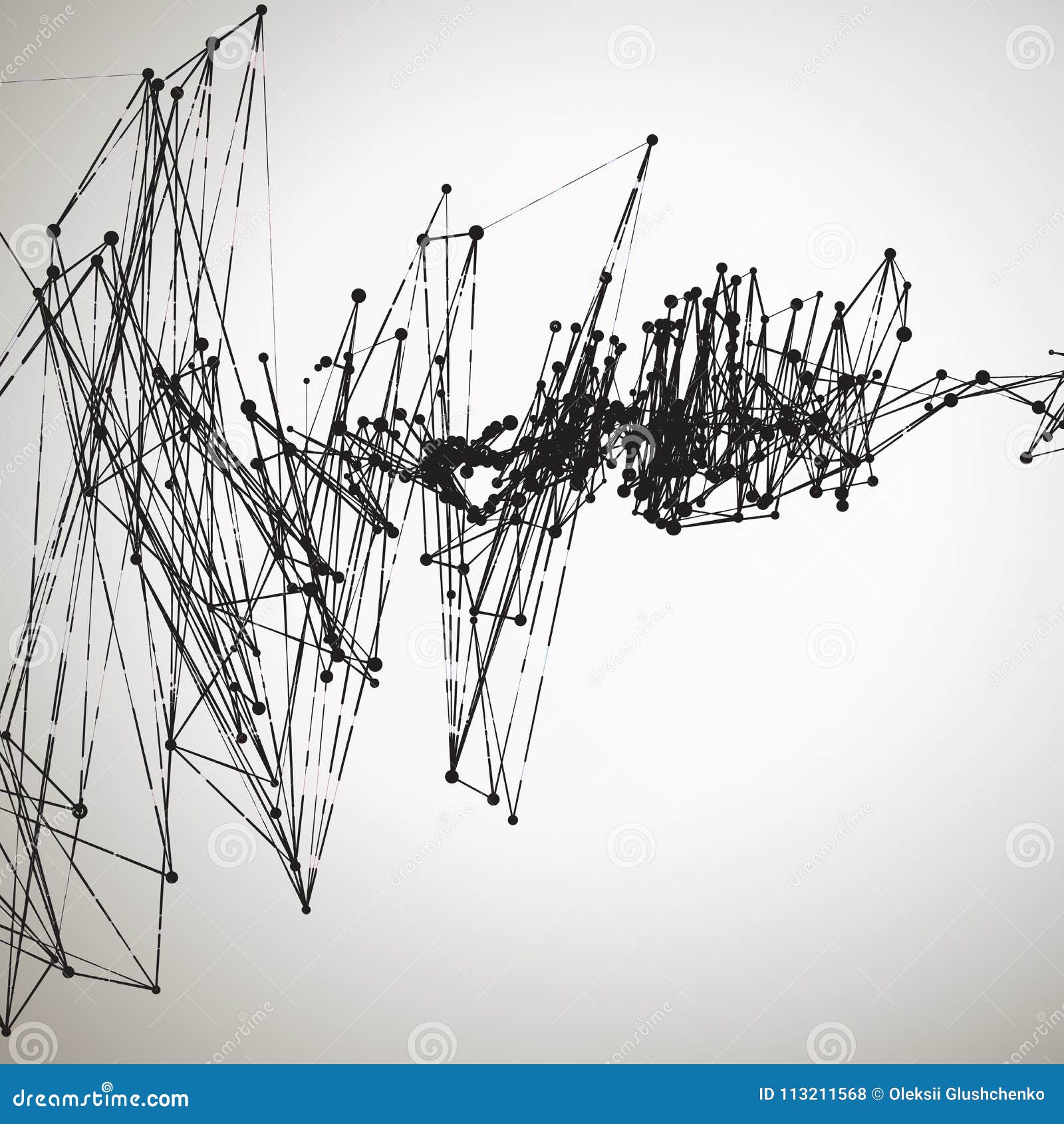 Abstract Geometric Polygonal Shape. Technology Vector Science ...