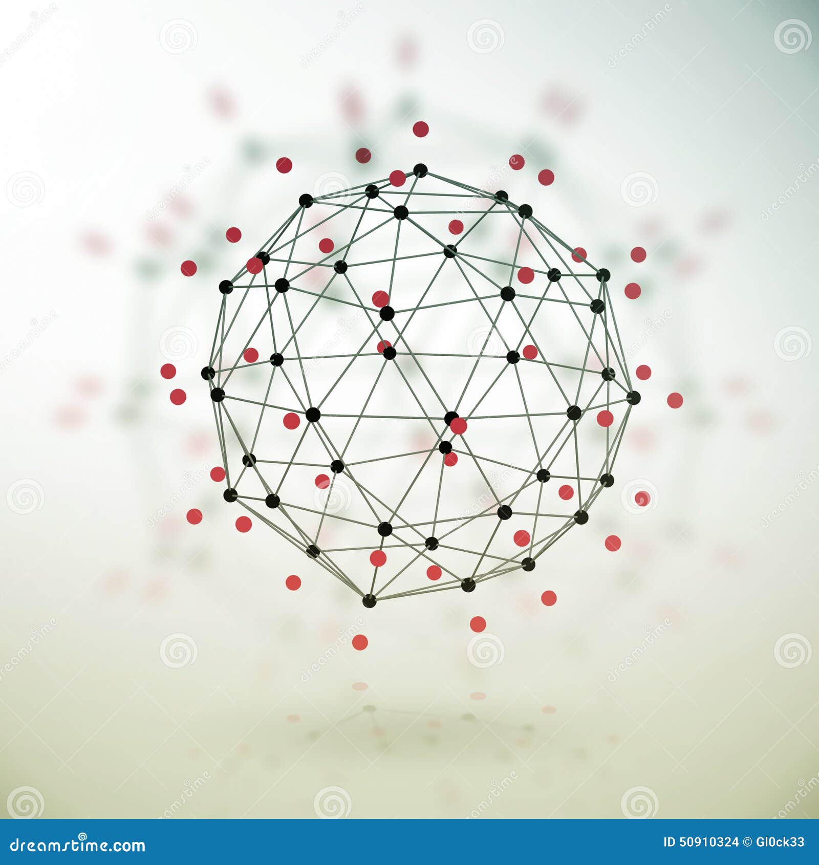 Abstract Geometric Polygonal Structure Stock Illustration ...