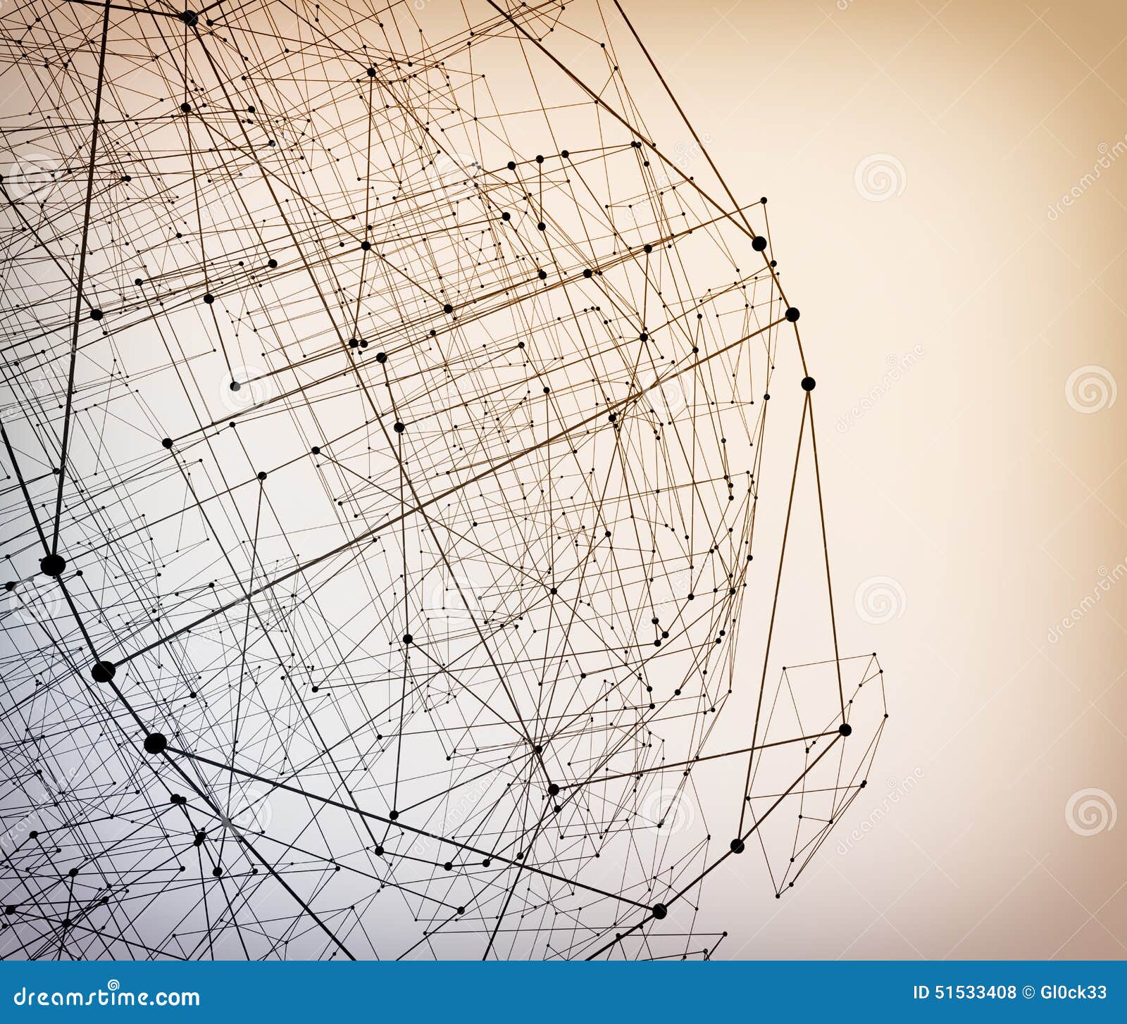 Abstract Geometric Polygonal Structure Stock Illustration ...