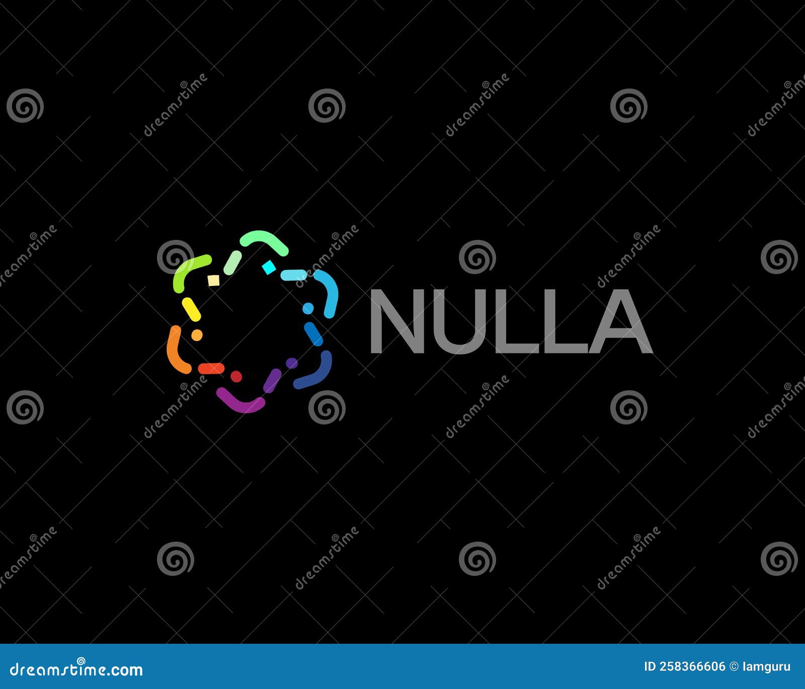 Abstract Geometric Rainbow Flower Logo. Universal Science Atom Tech ...