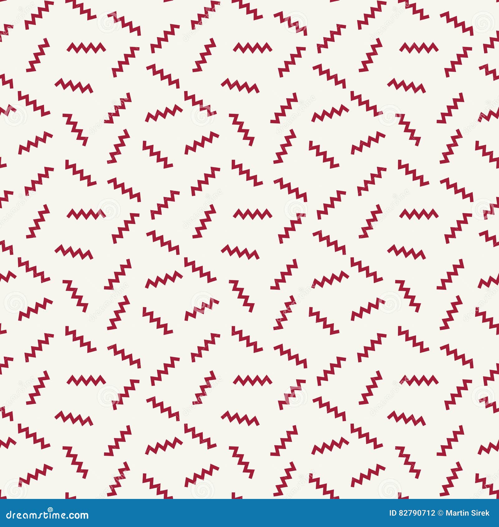 Abstract Geometric Red Deco Art Memphis Fashion Pattern Stock Vector ...