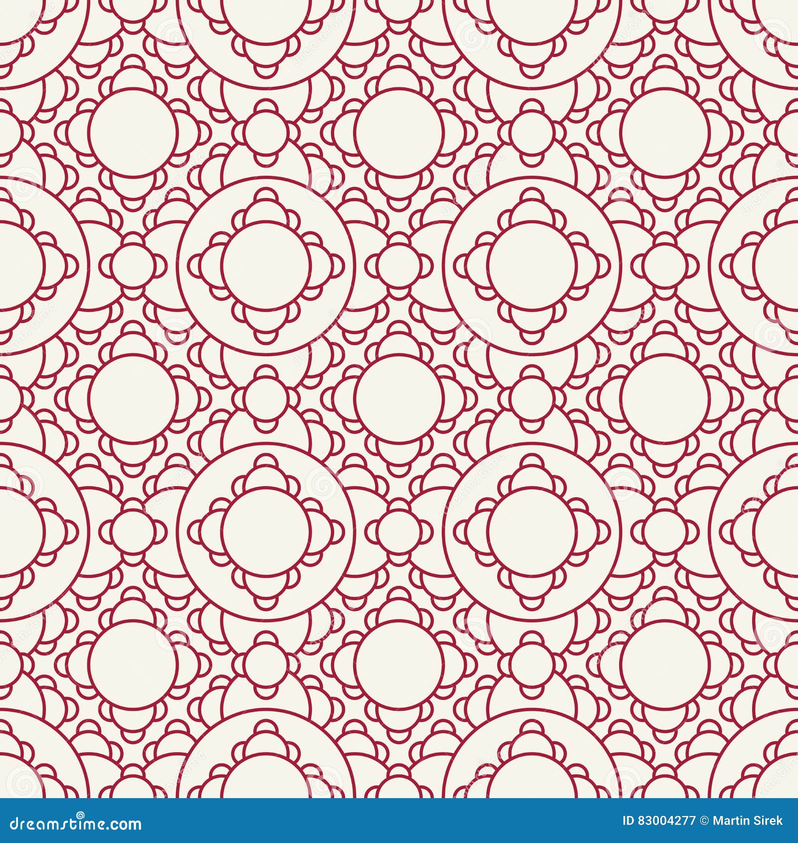 Abstract Geometric Red Deco Art Ornament Pattern Background Stock ...