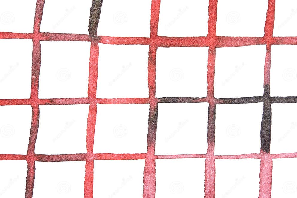 Abstract Geometric Red Grid Pattern on White Background Design Stock ...