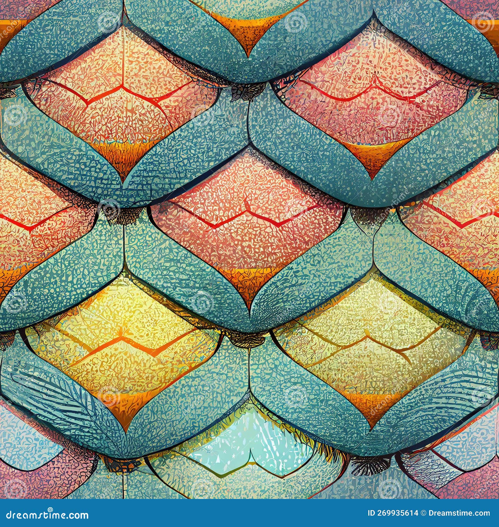 Abstract Geometric Repetitive Seamless Pattern Background Made with ...