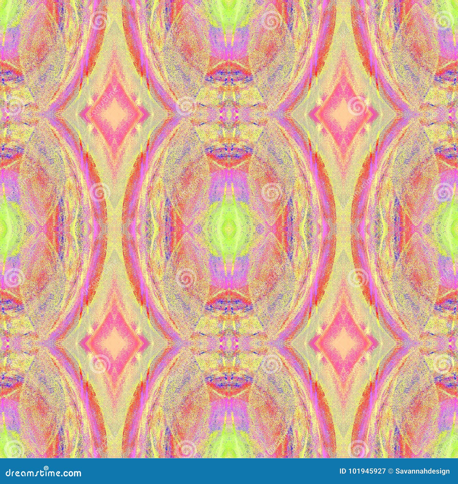 Regular Ellipses and Diamond Pattern Multicolored Stock Illustration ...