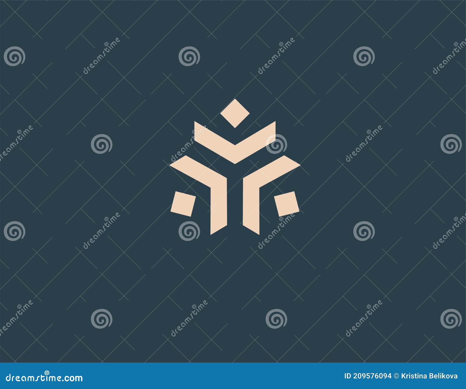 Abstract Geometric Rhombus Logo Pattern for Your Company Stock Vector ...