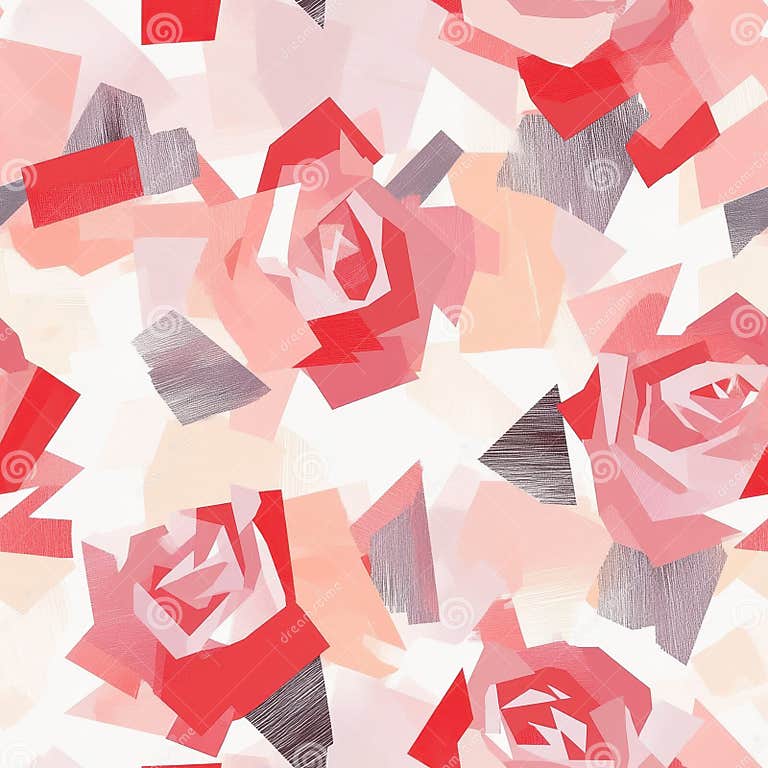 Abstract Geometric Rose Pattern for Modern Design Background Stock ...