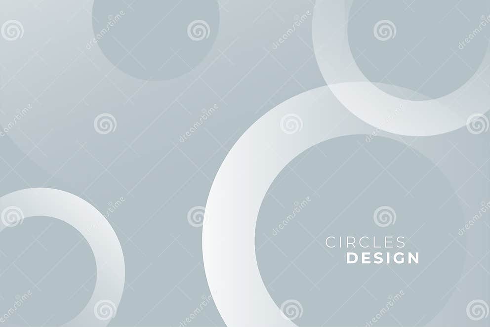 Abstract Geometric Round Shape Minimal Backdrop Design Stock Vector ...