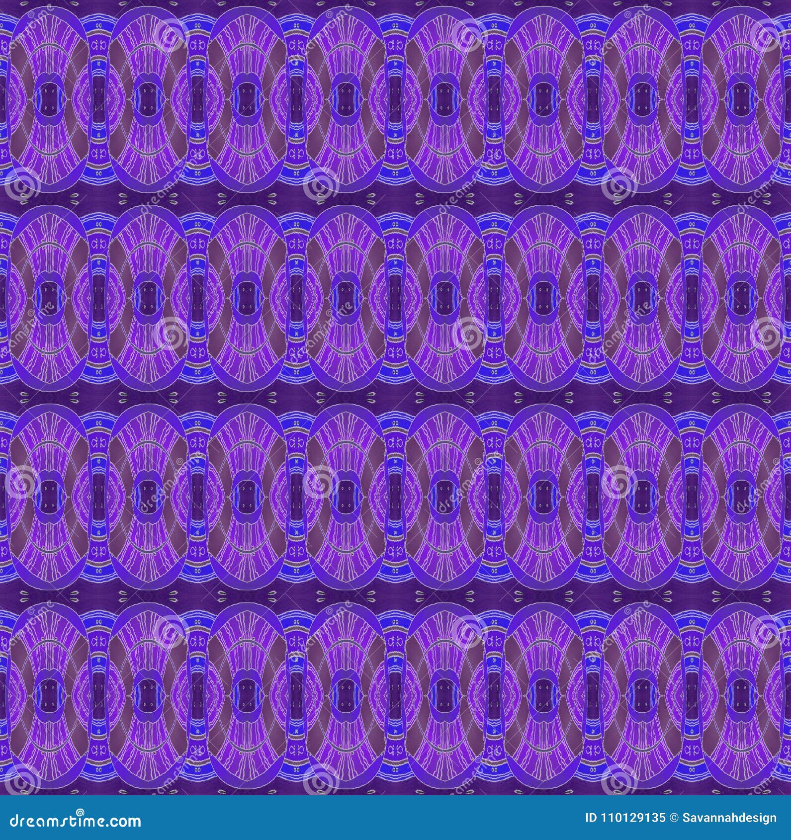 Seamless Regular Ellipses Pattern Purple Violet Blue Stock Illustration ...