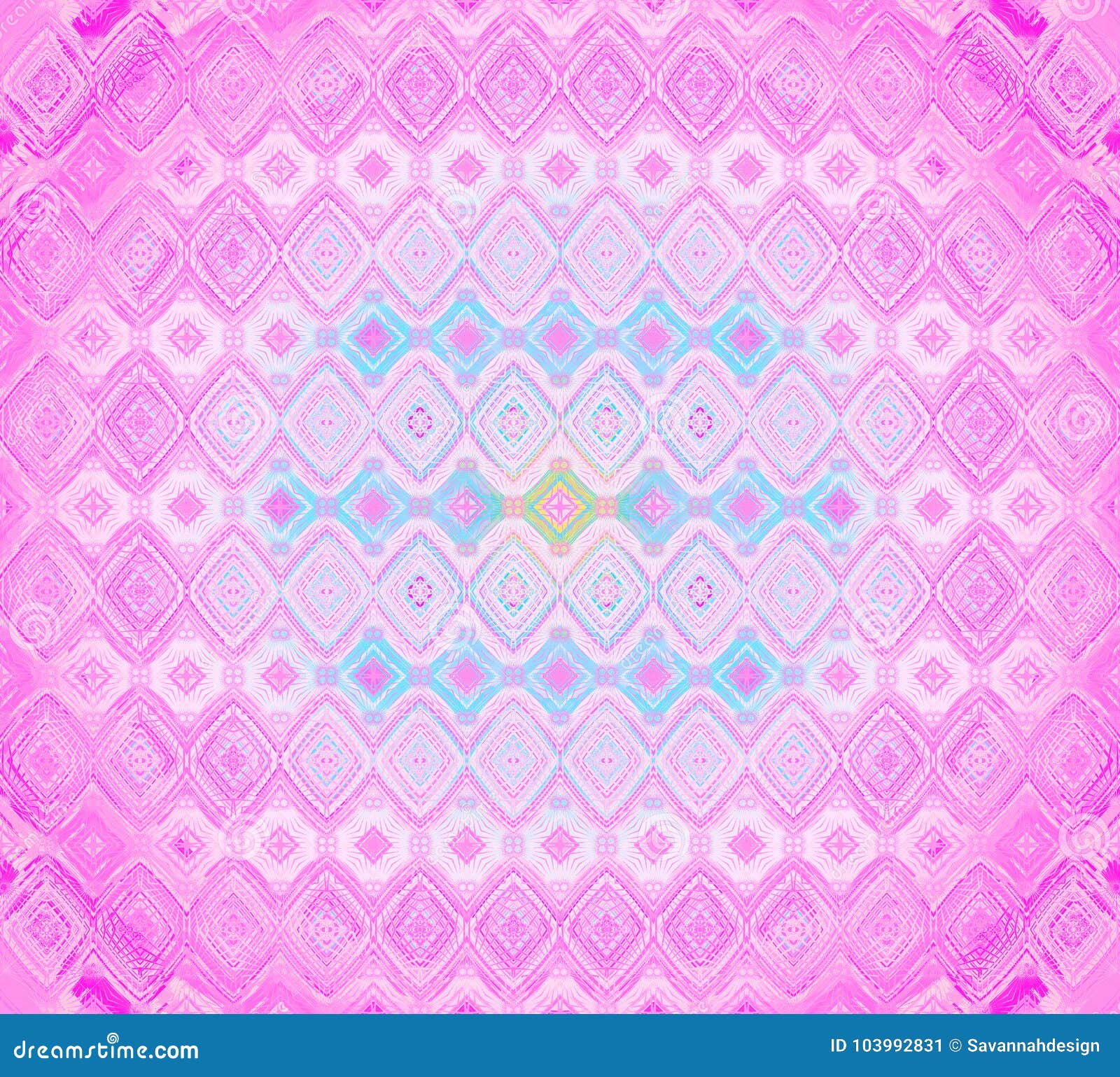 Seamless Regular Diamond Pattern Pink Violet Turquoise Stock ...