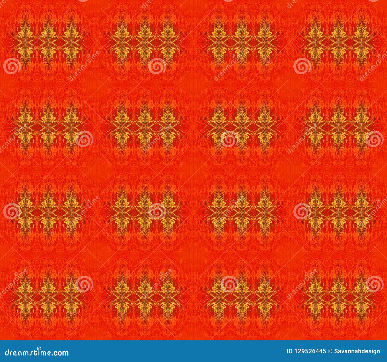 Regular Seamless Diamond Pattern Red Orange and Yellow Stock ...