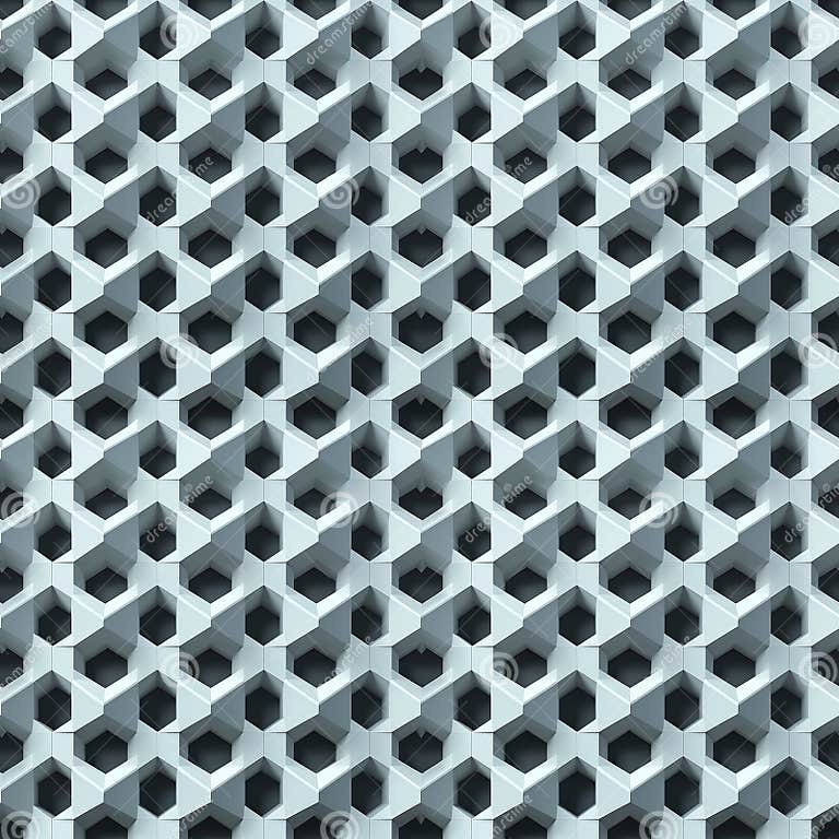 Abstract Geometric Seamless 3d Pattern Background Stock Photo - Image ...