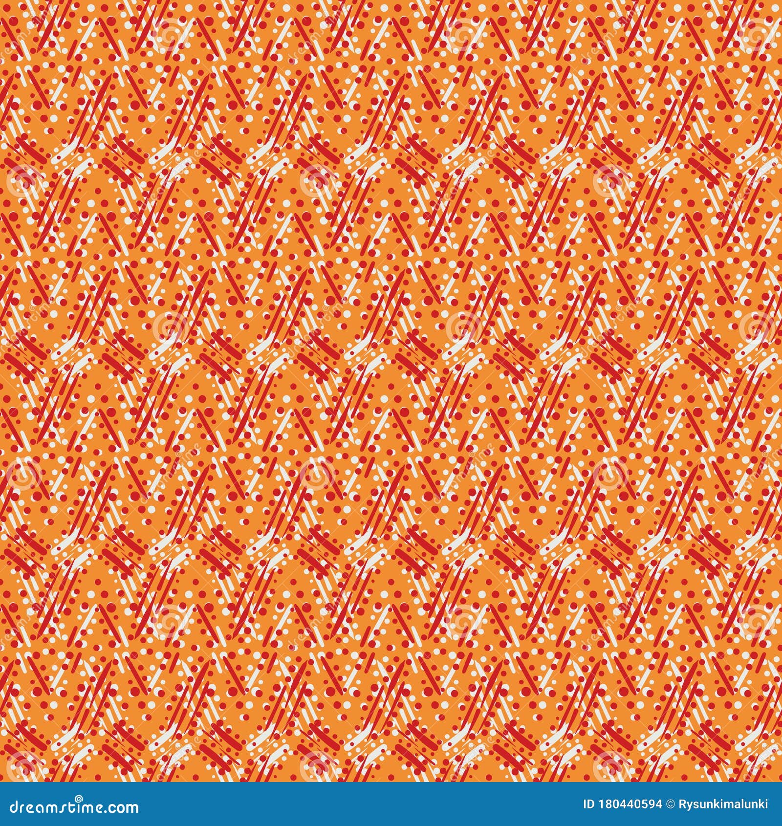 Abstract Geometric Seamless Orange Vector Pattern Stock Vector ...