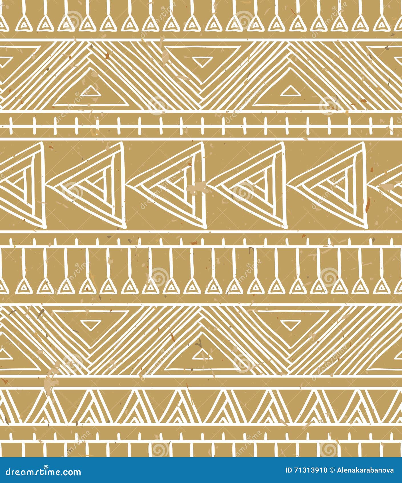 Aztec Triangle Pattern Cartoon Vector | CartoonDealer.com #77143397