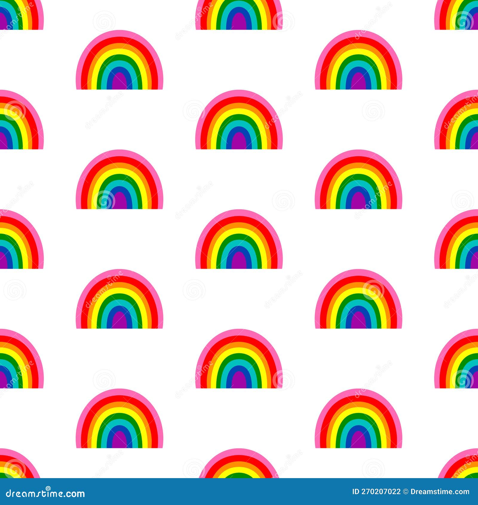 Abstract Geometric Seamless Pattern. Beautiful Pattern with Rainbows in ...