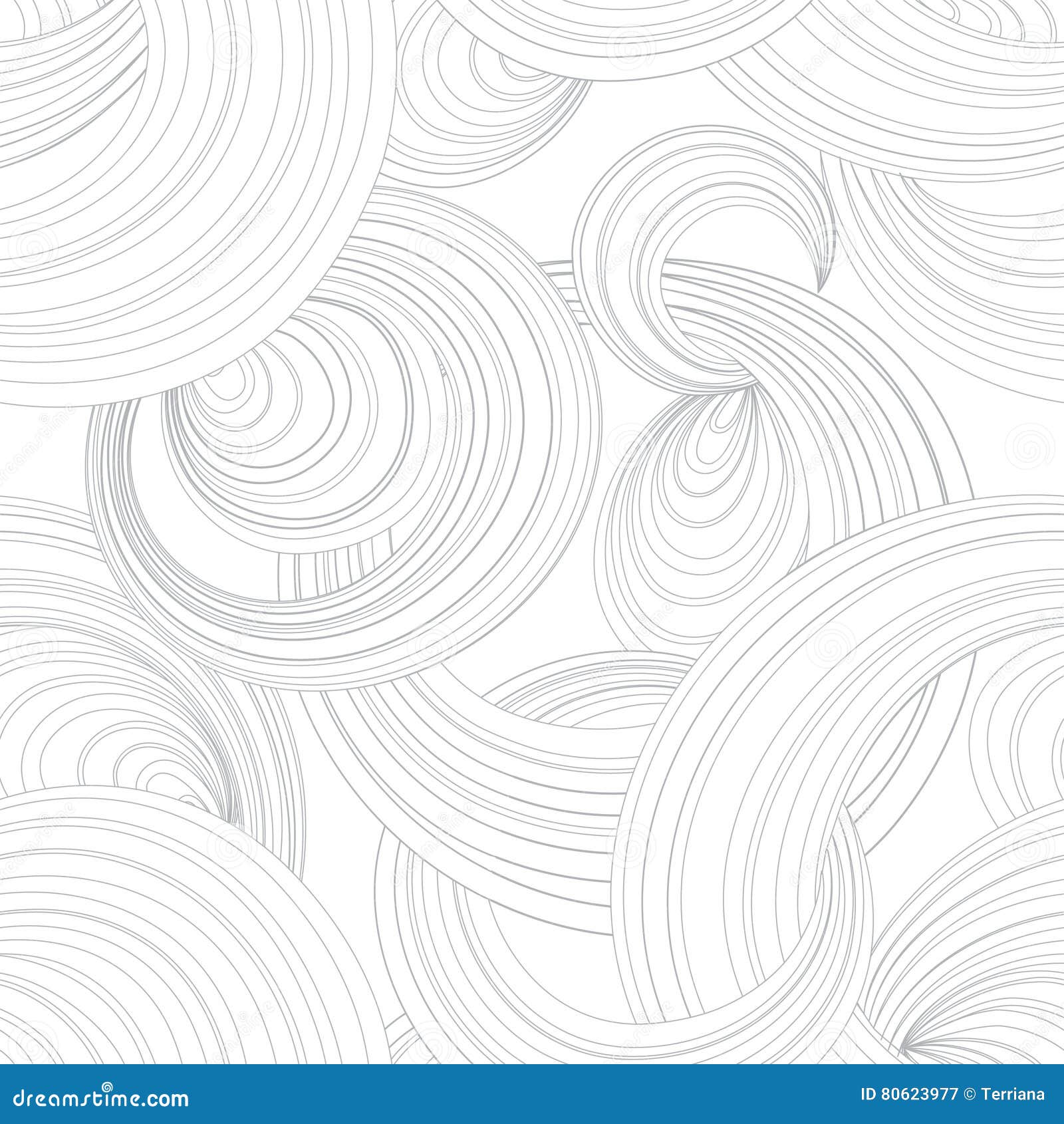 Abstract Geometric Seamless Pattern. Bubble Ornamental Background Stock ...