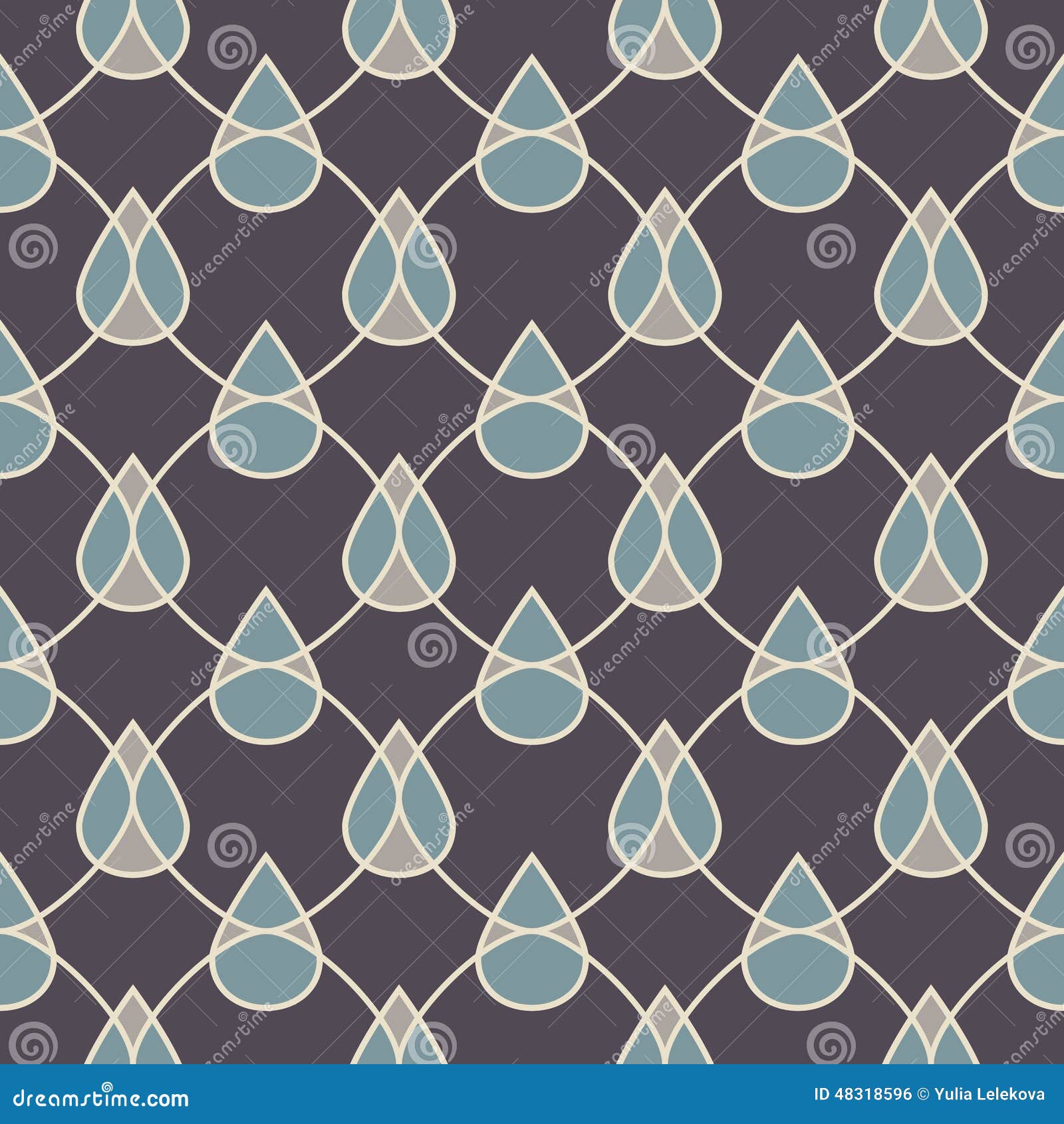 Abstract Geometric Seamless Pattern with Drops Stock Vector ...