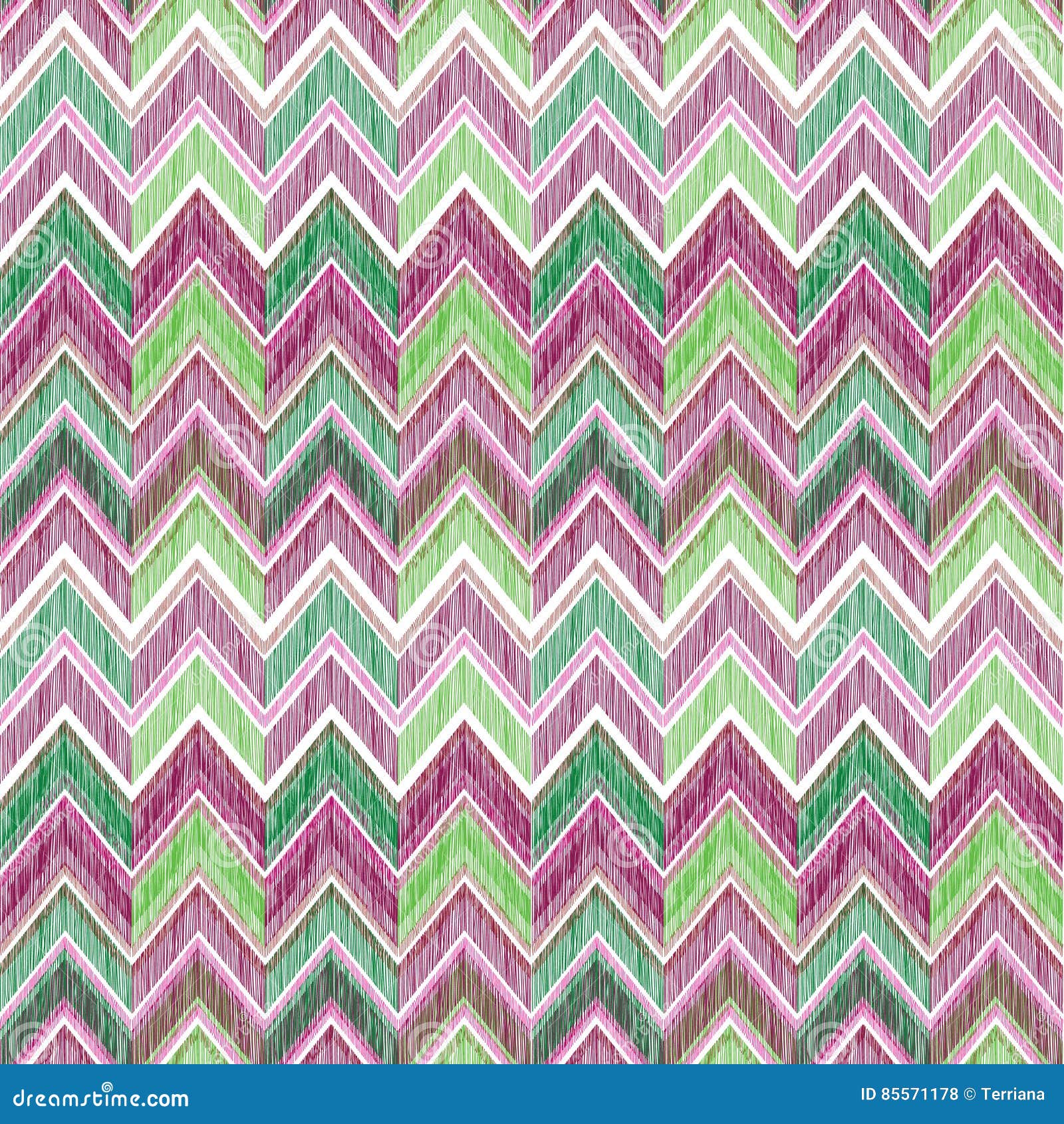 Abstract Geometric Seamless Pattern. Fabric Doodle Zig Zag Line Stock ...