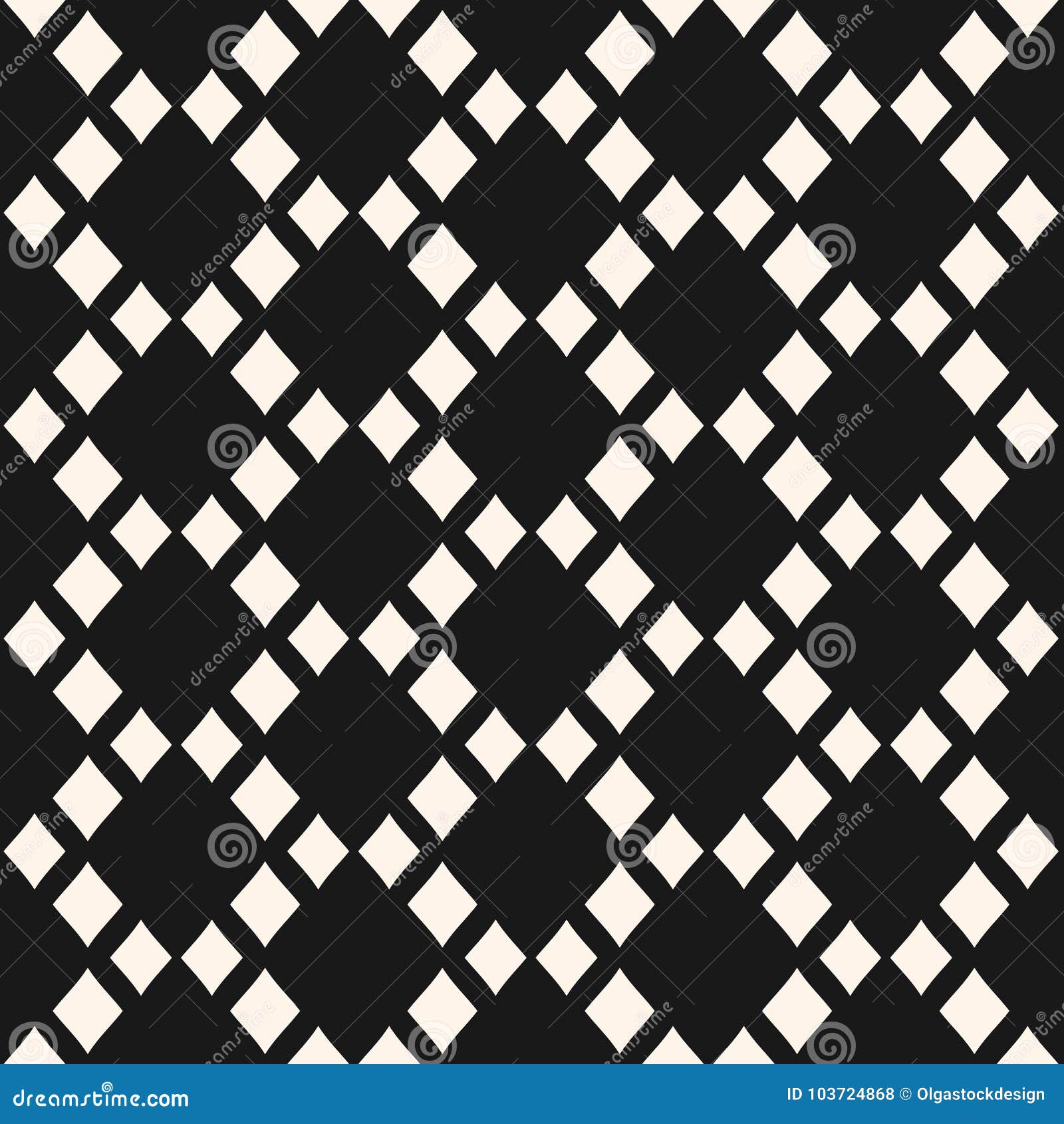 Vector Abstract Geometric Seamless Pattern with Rhombuses Grid. Stock ...