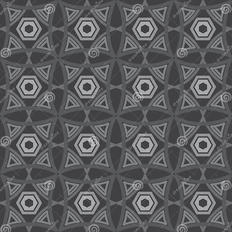 The Abstract Geometric Seamless Vector Print Pattern Stock Vector ...