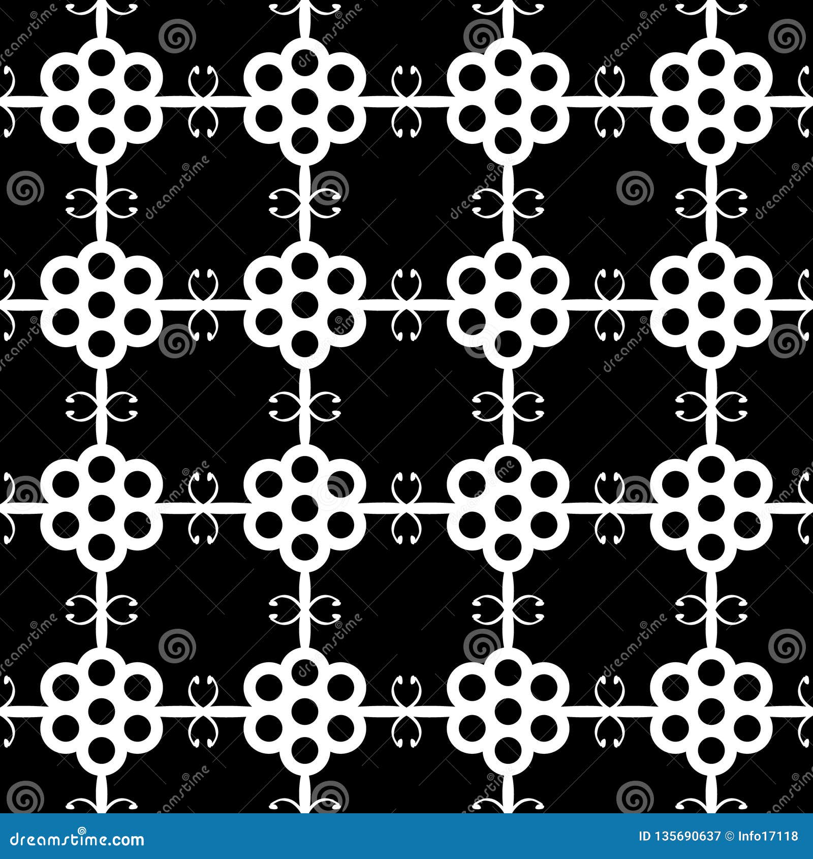 The Abstract Geometric Seamless Vector Print Pattern Stock Vector ...