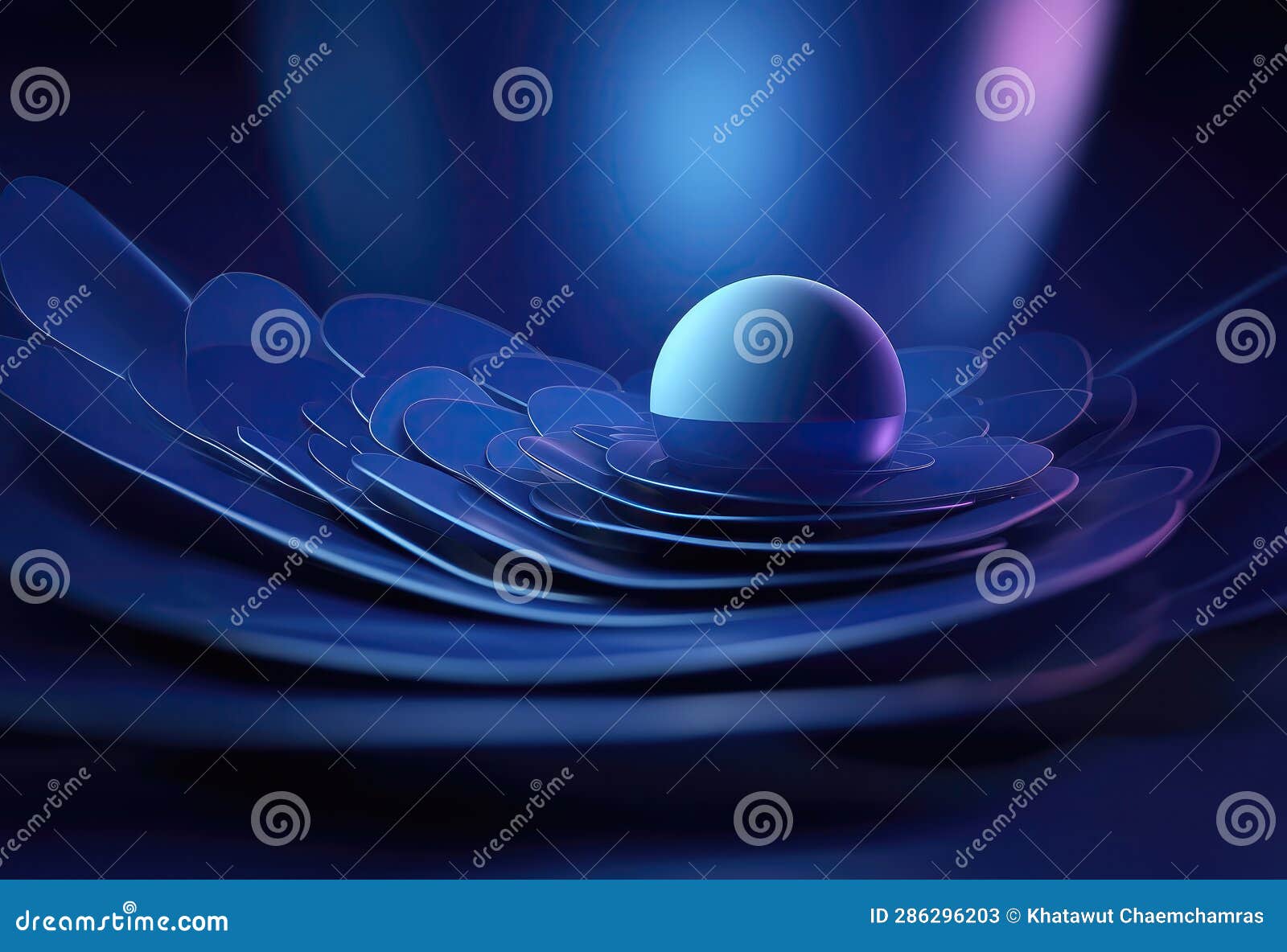 Abstract Geometric Shape Background: Blue Gradient Technology 3D ...