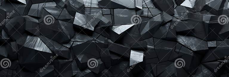 Abstract Geometric Shape Creating Fragmented Surface Texture. Digital ...