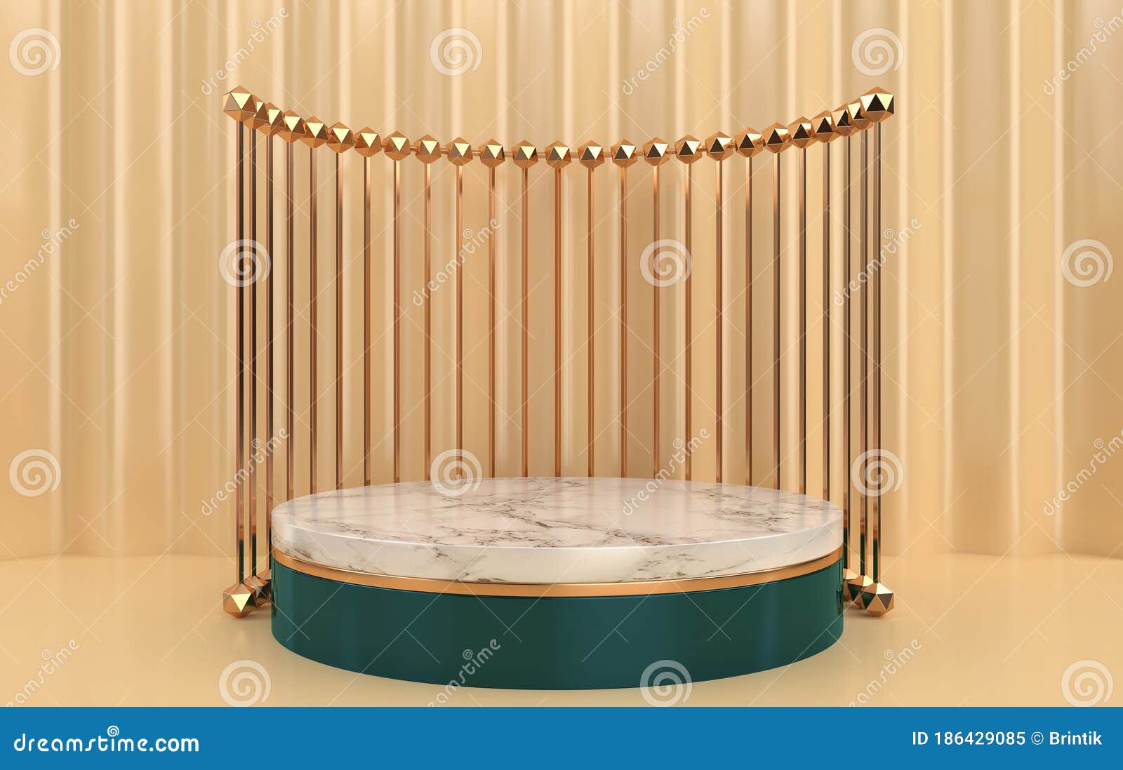 Abstract Geometric Shape Group Set, Yellow Studio Background, Golden ...