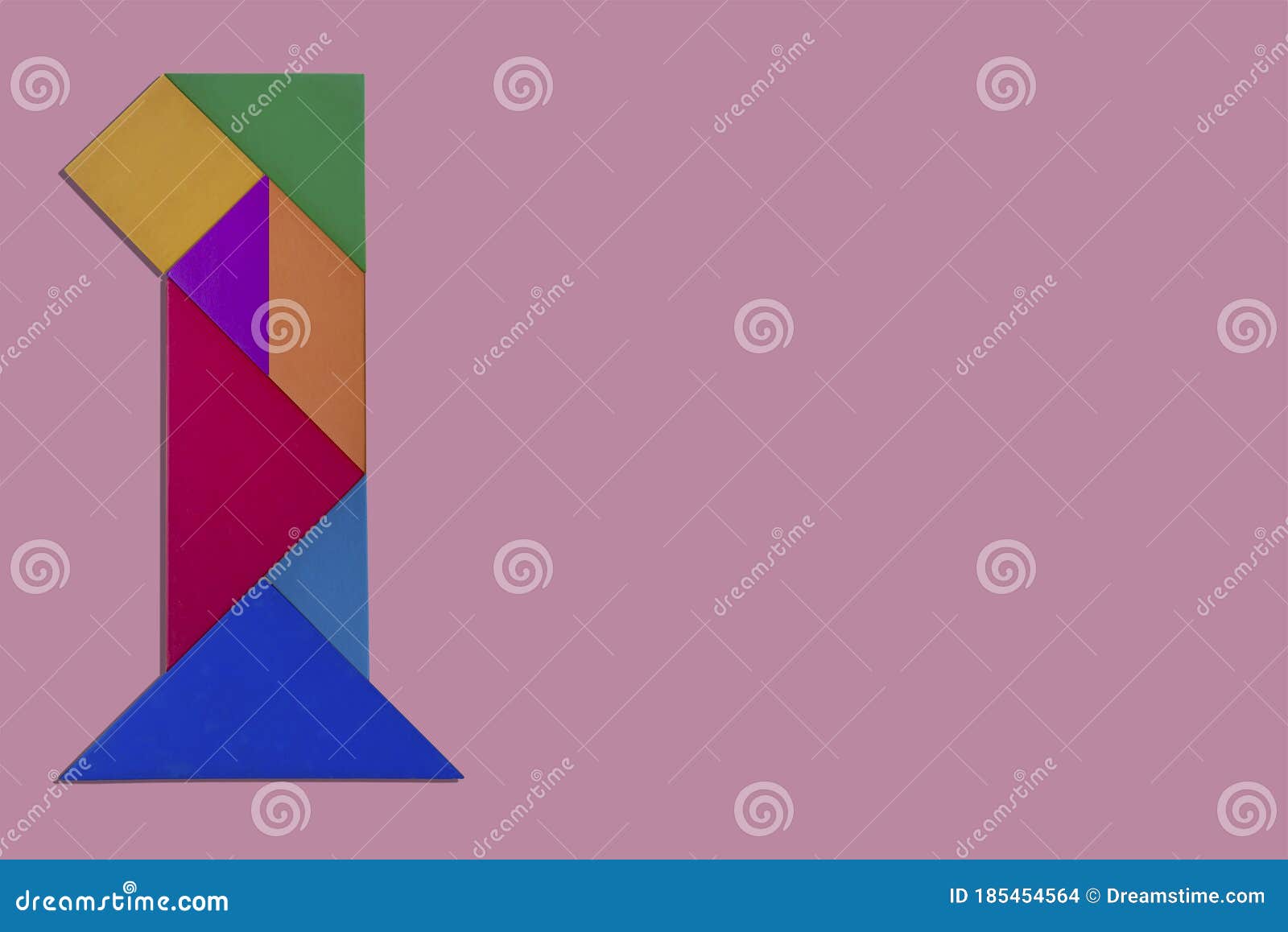 Abstract Geometric Shape - Number One Stock Photo - Image of paper ...