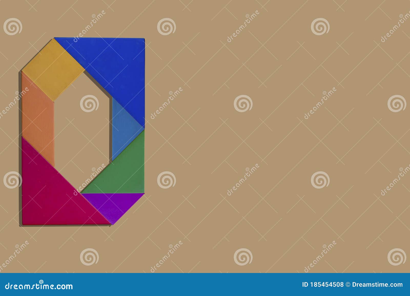 Abstract Geometric Shape - Number Zero Stock Photo - Image of colors ...
