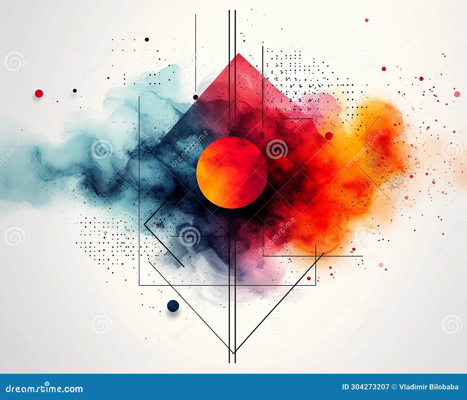 Abstract Geometric Shape Picture Stock Illustration - Illustration of ...
