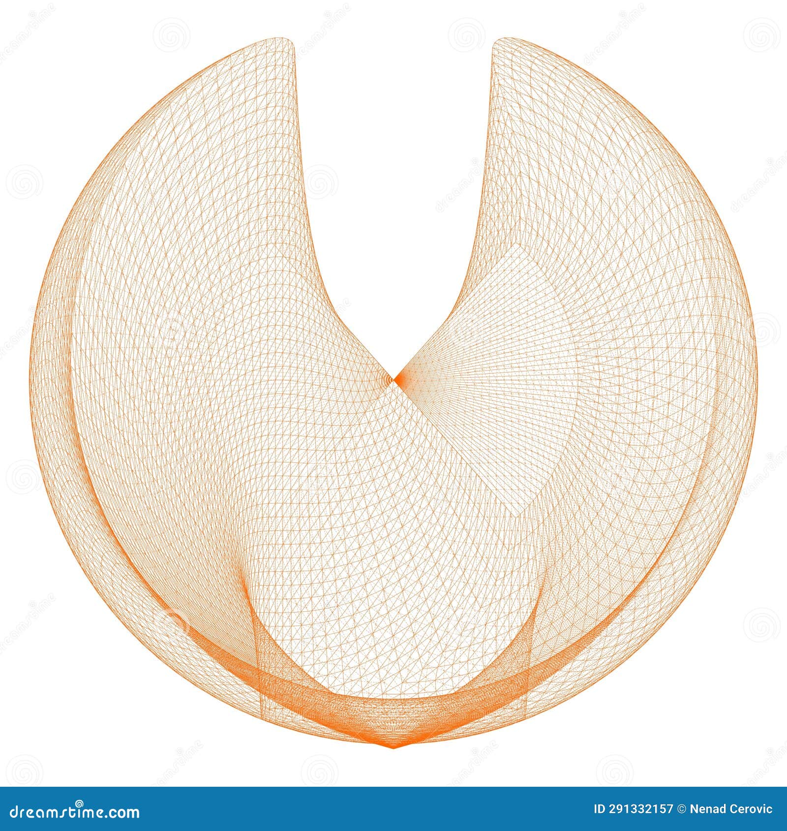 Abstract Geometric Shape Structure Vector. Orange Geometrical ...