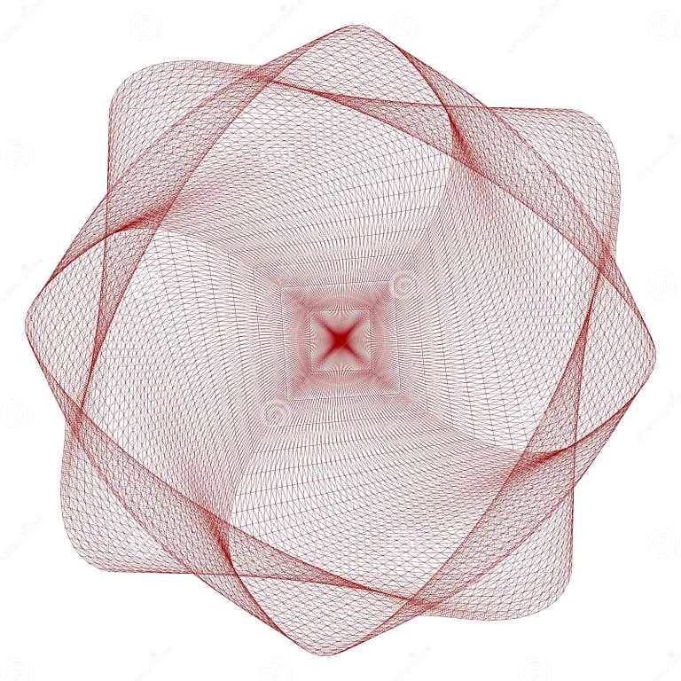 Abstract Geometric Shape Structure Vector. Red Geometrical Construction ...