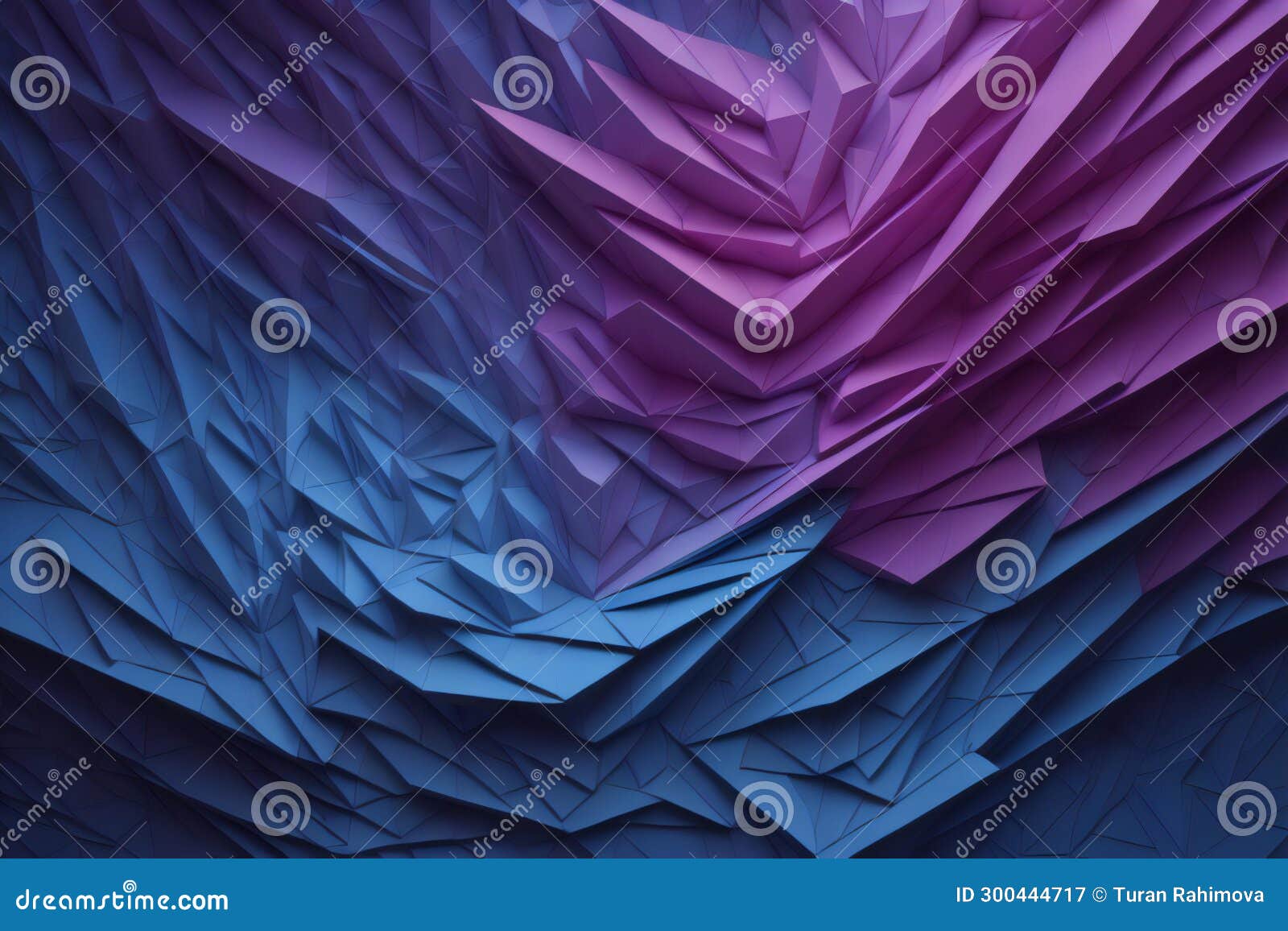 Abstract Geometric Shapes in Blue and Violet Colors. Ai Generated Stock ...