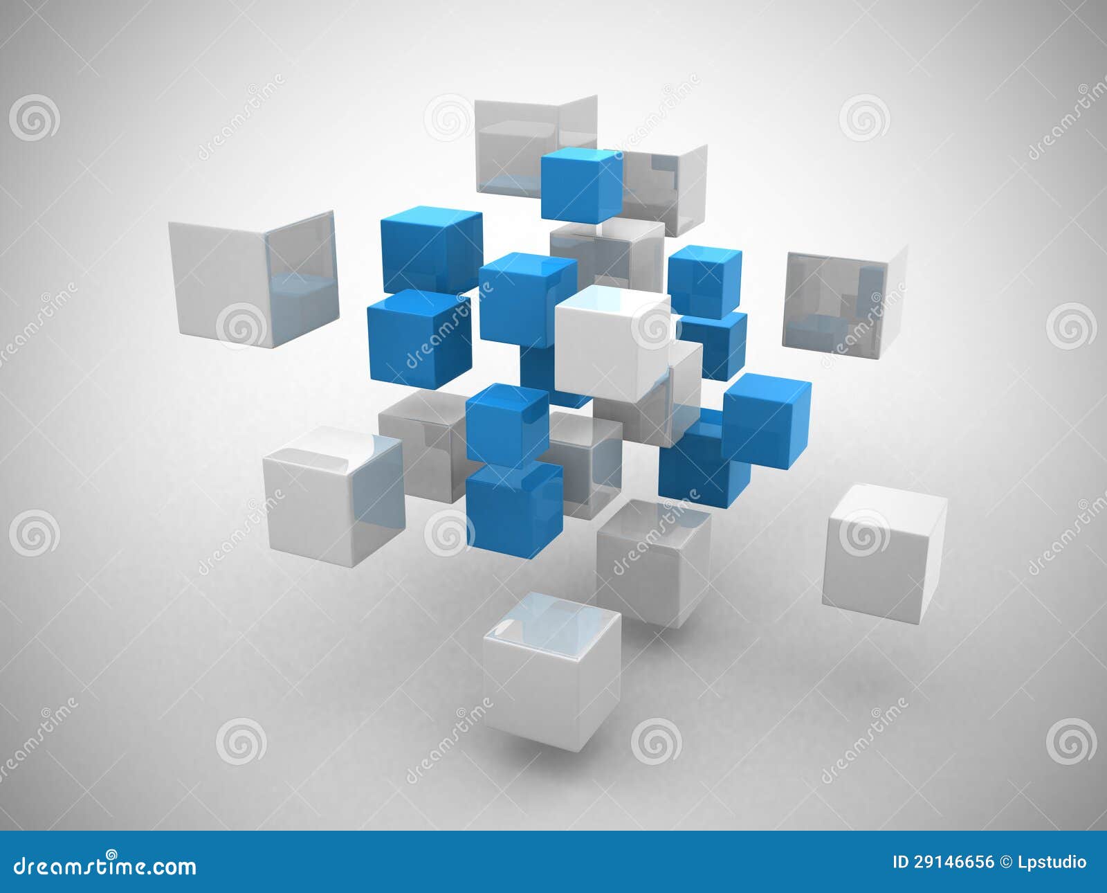 Abstract Geometric Shapes from Cubes Stock Photo - Image of creativity ...