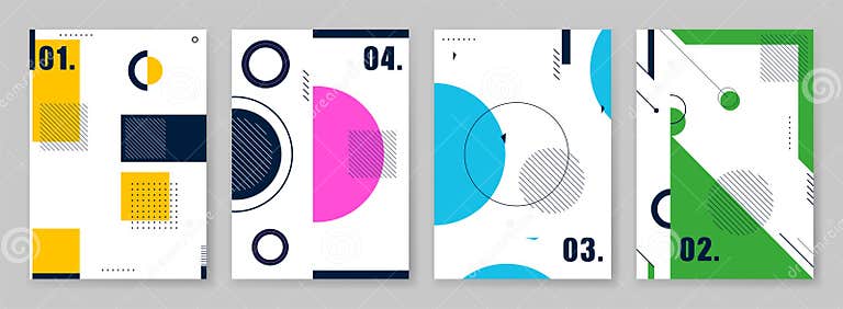 Abstract Geometric Shapes Diary Cover Background for Multipurpose Use ...