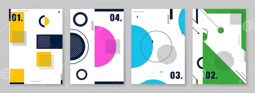 Abstract Geometric Shapes Diary Cover Background for Multipurpose Use ...