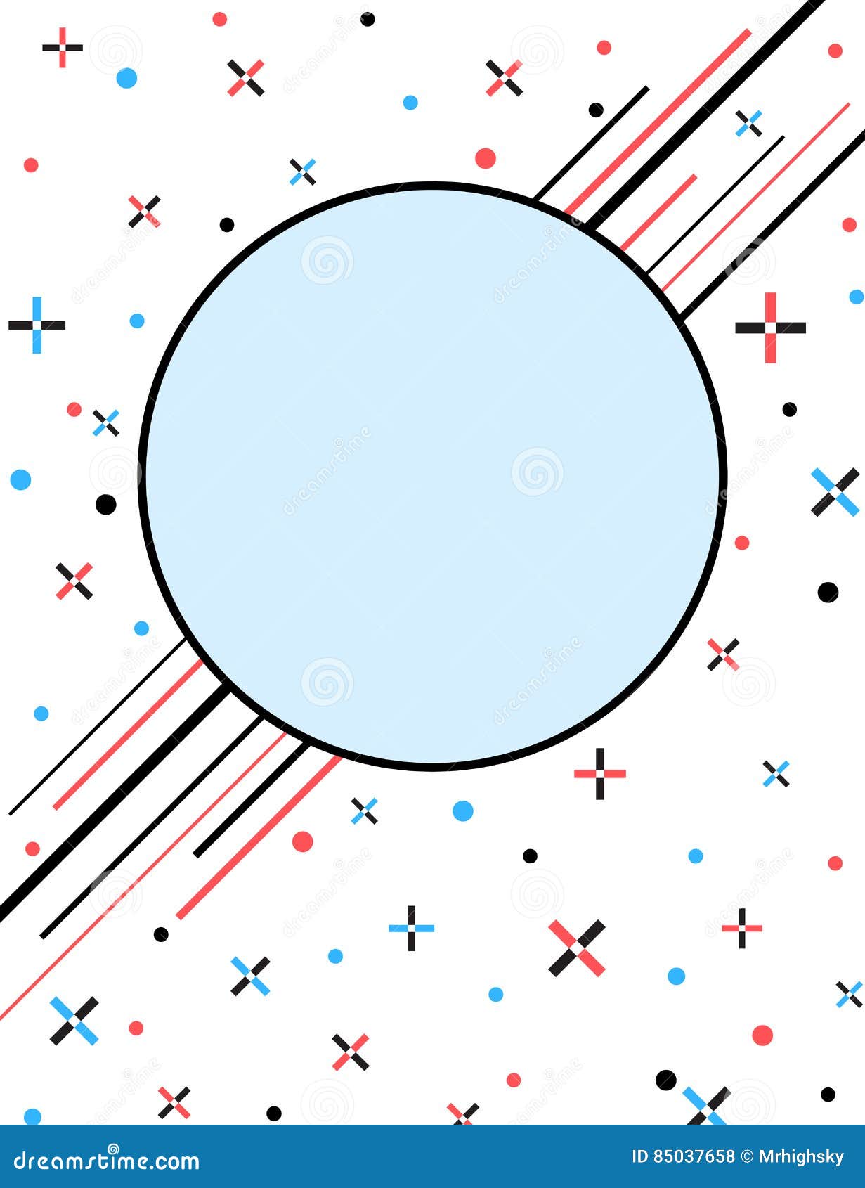 Abstract Geometric Shapes Flyer Layout Stock Vector - Illustration of ...