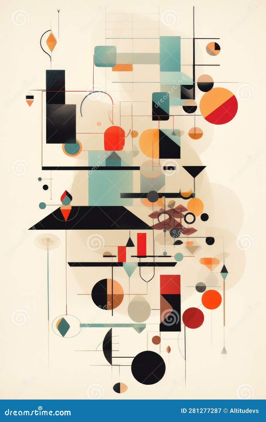 Abstract Geometric Shapes Forming a Flowchart Stock Image - Image of ... Abstract Geometric Shapes Forming a Flowchart Stock Image - Image of ...