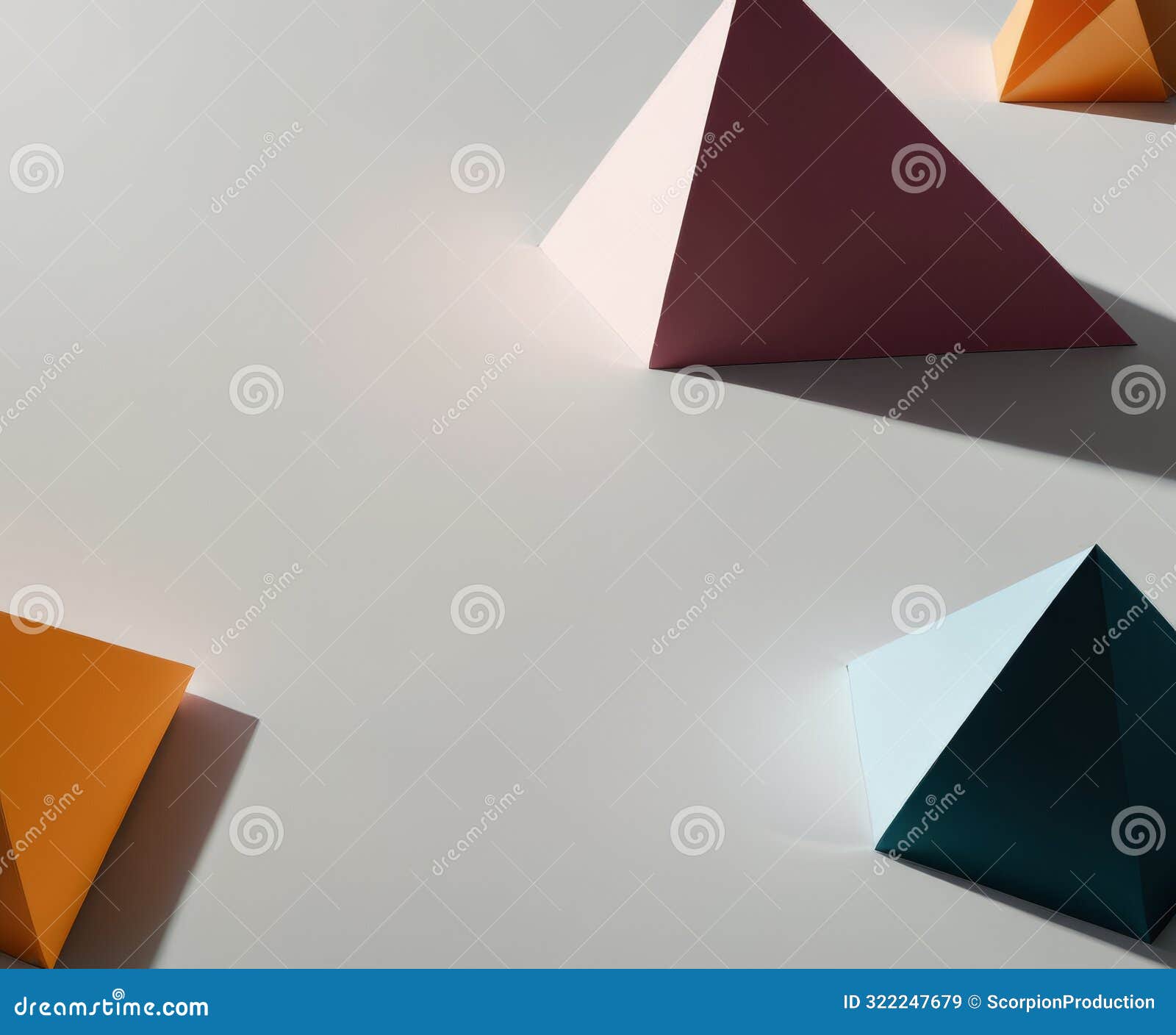 Abstract Geometric Shapes in Minimalist Composition Stock Illustration ...