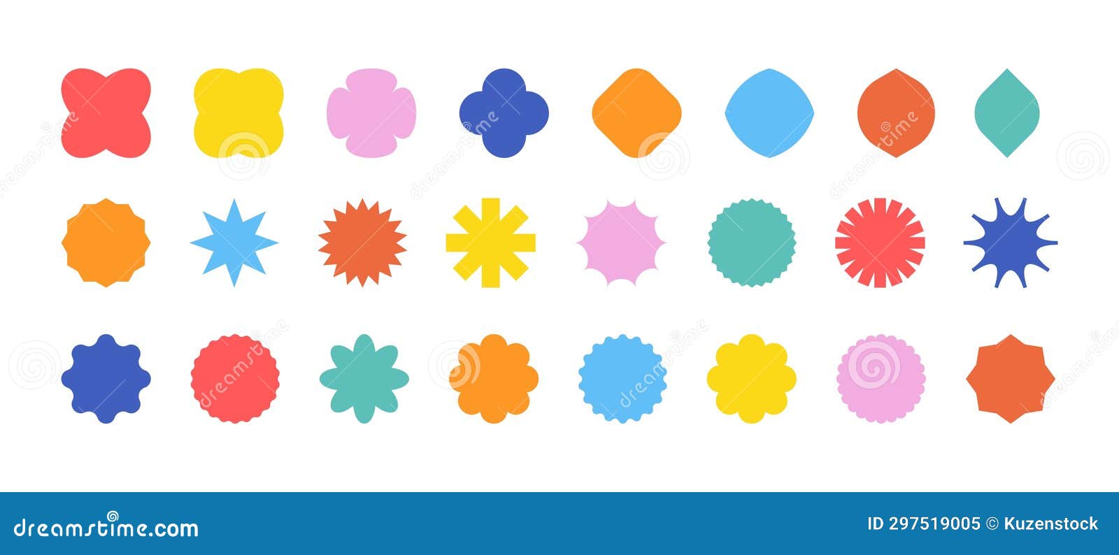 Abstract Geometric Shapes. Simple Empty Banners. Minimalistic Geometry ...