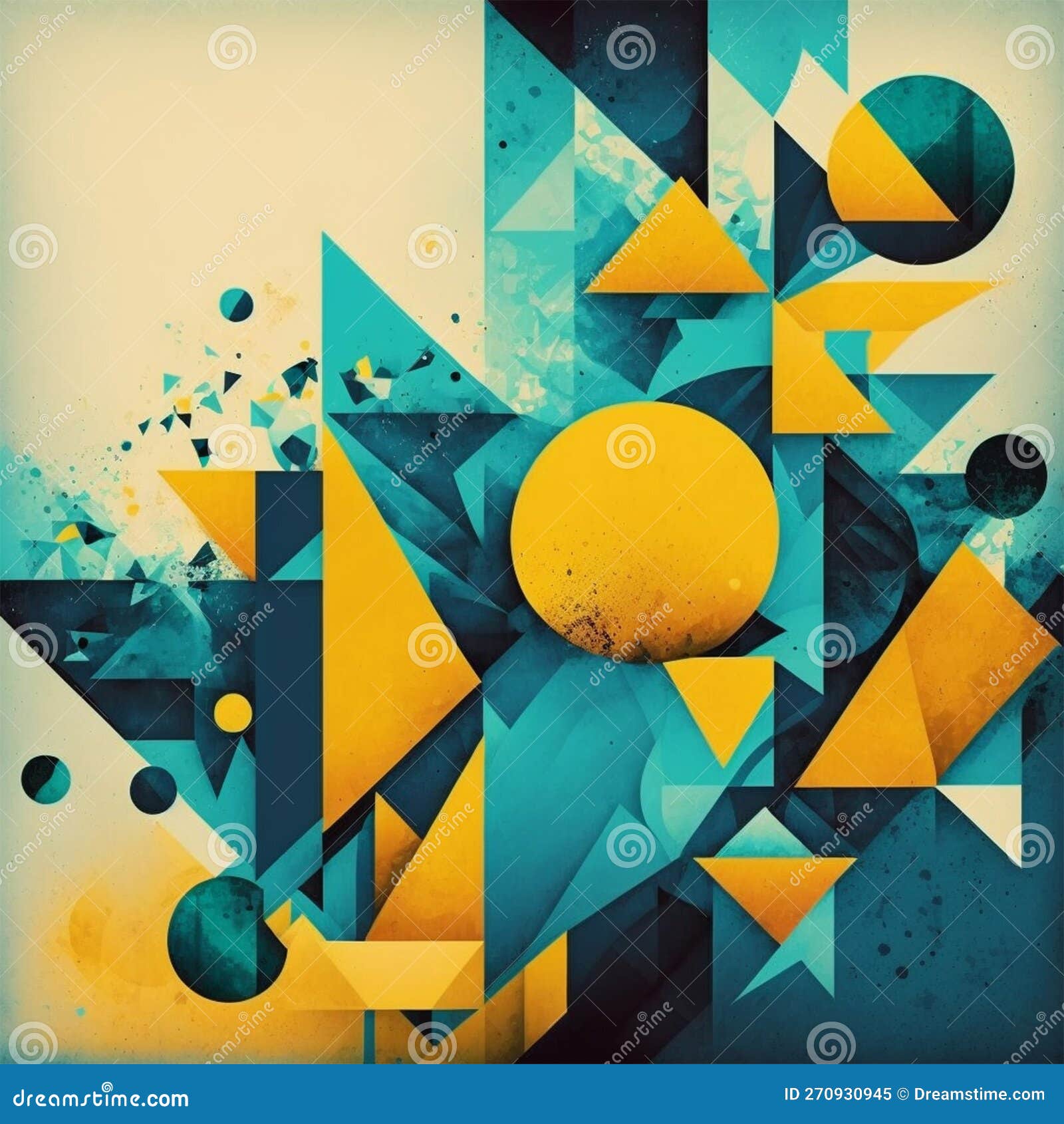Geometric Shapes Texture Background Stock Illustration - Illustration ...