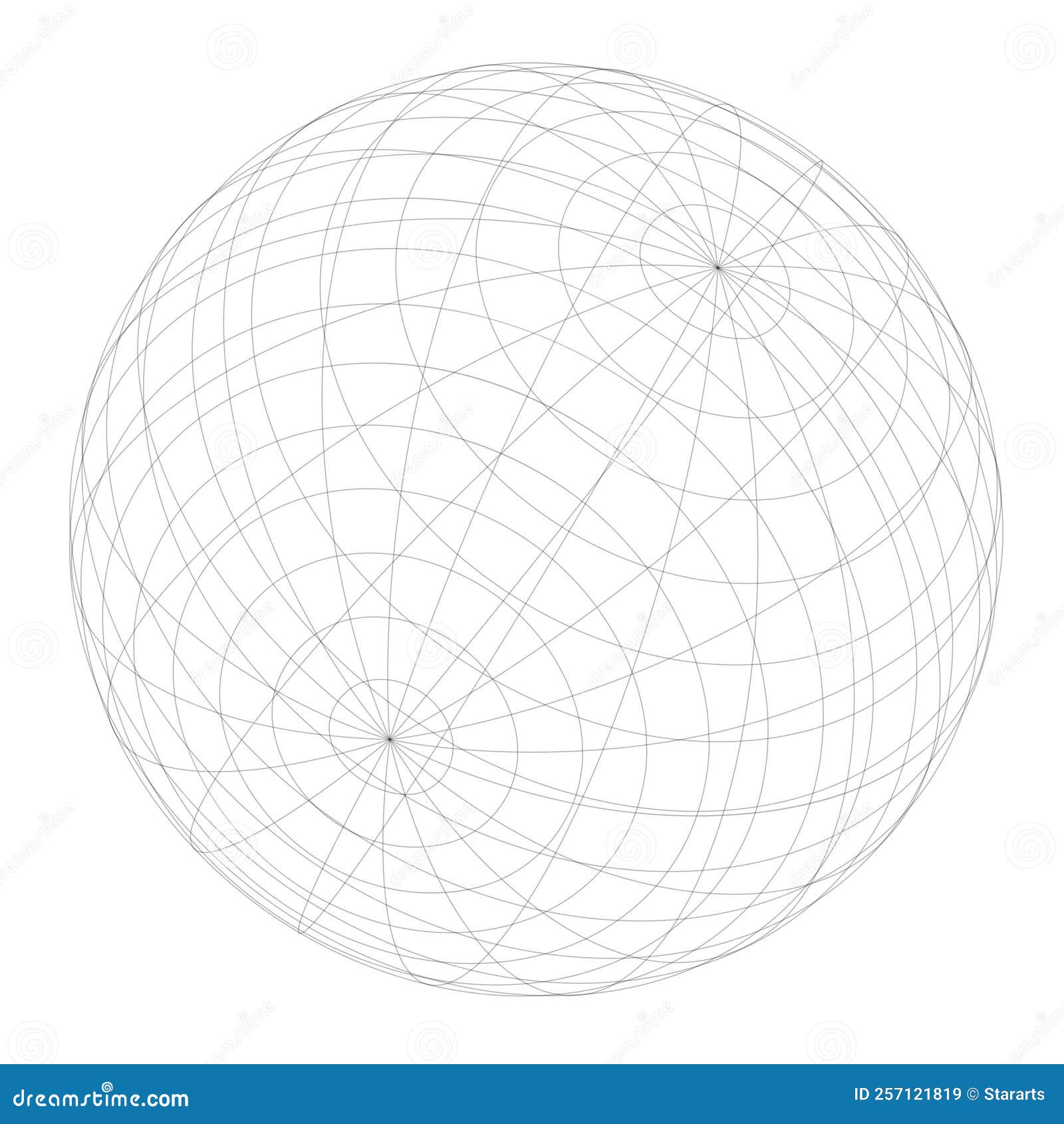 Abstract Geometric Sphere Grid Graphic Design Vector Stock Vector ...