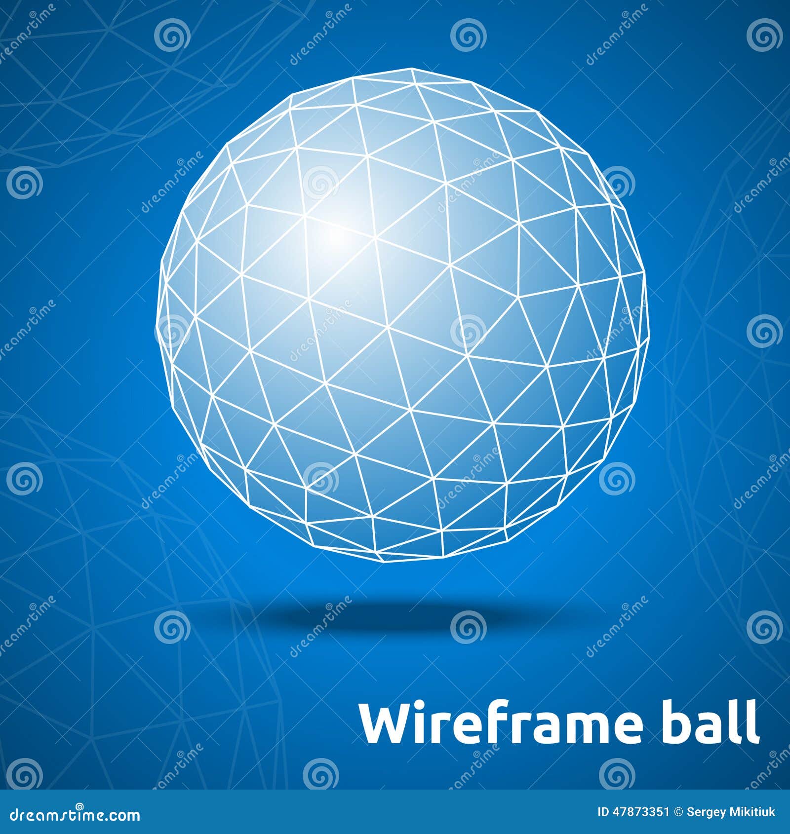 Abstract geometric sphere stock vector. Illustration of perspective ...