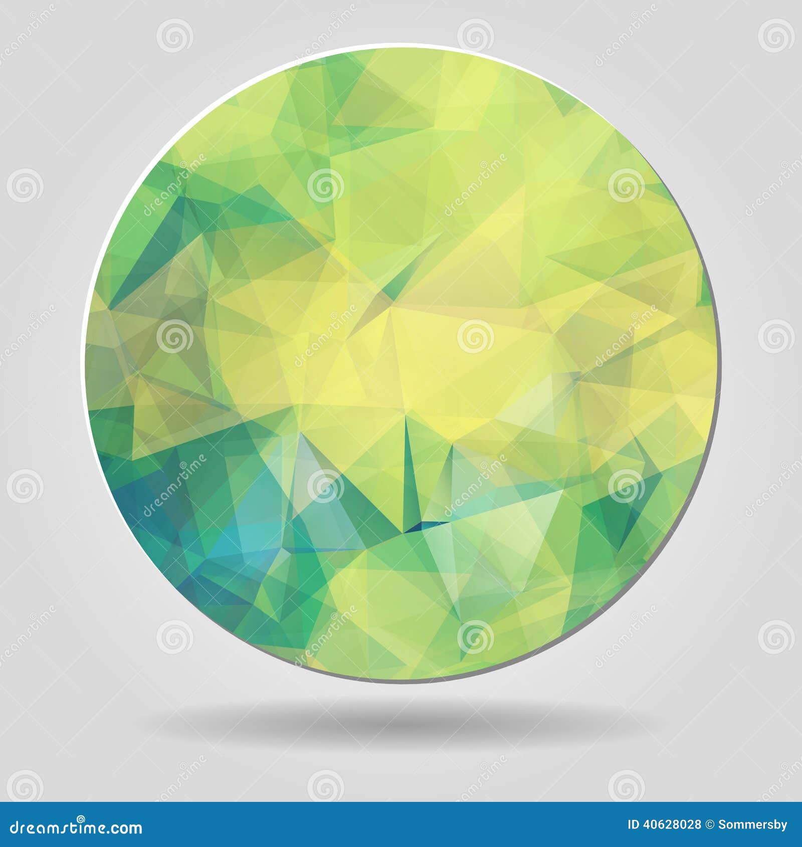 Abstract Geometric Spherical Shape from Triangular Faces Stock Vector ...