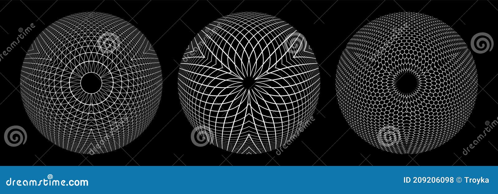 Geometric Spherical Shape In Neon Shades. Delicate Abstract Background ...