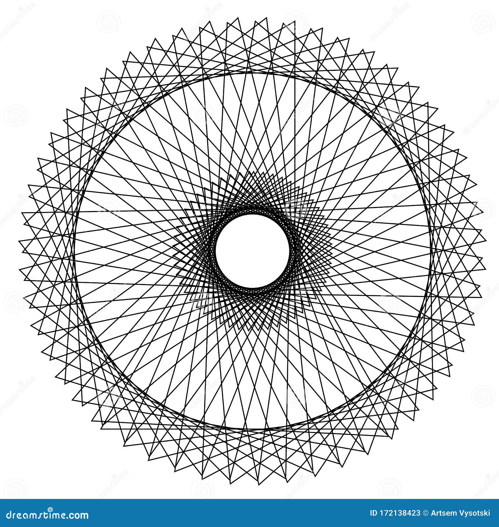 Abstract Geometric Spirograph Background. Vector Illustration. EPS10 ...