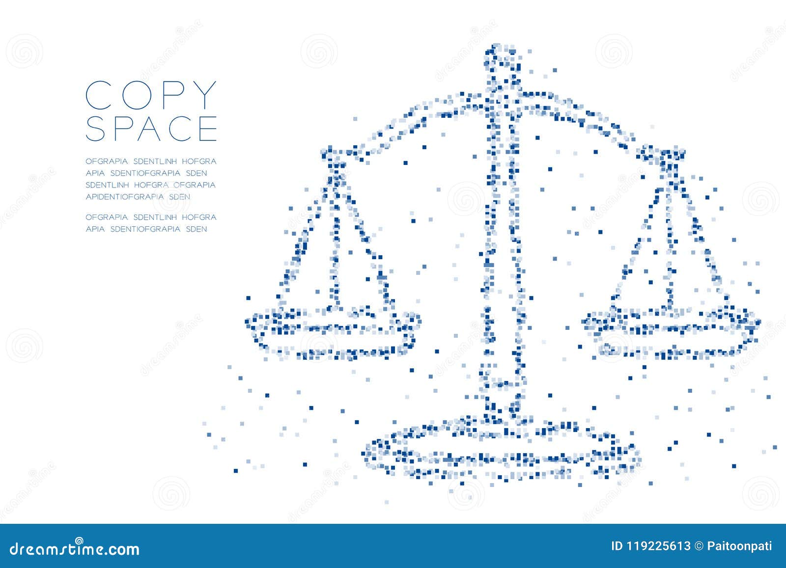 Abstract Geometric Square Box Pixel Pattern Scales Balance Shape ...